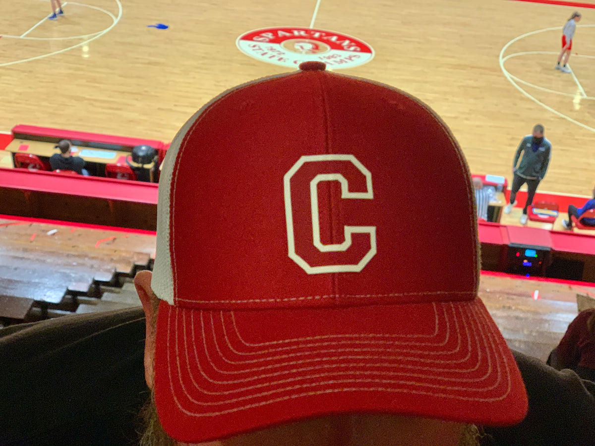 “C” Connersville Spartan Snapback Hat – Just 4 Fun Printing